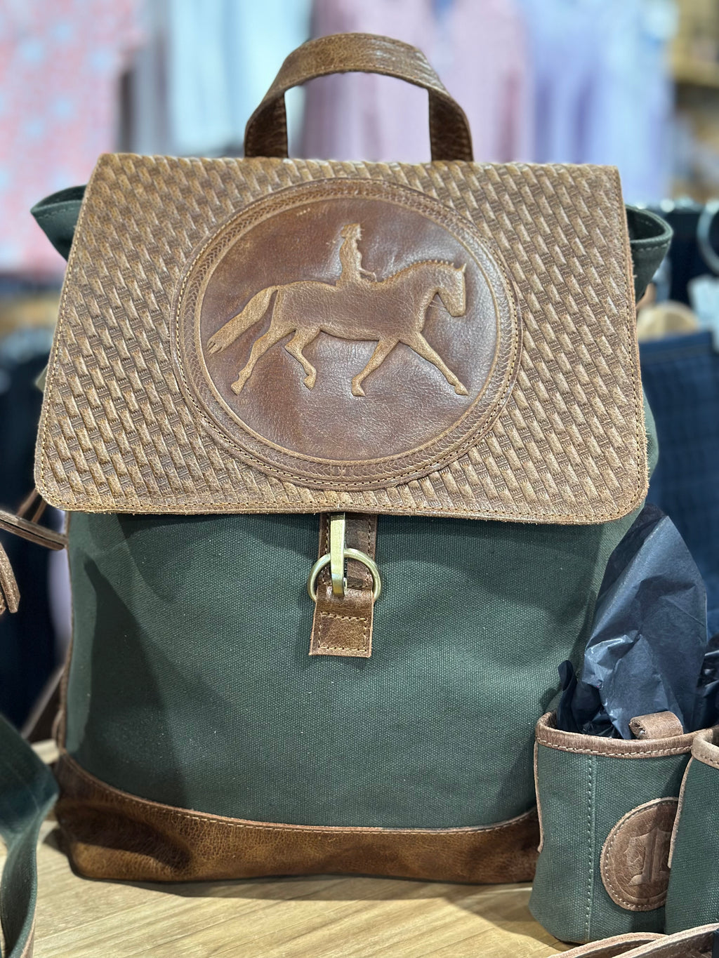 Tucker Tweed Barn Backpack - Equus Now!