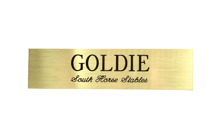 Traditional Brass Stall Plate - Premium Quality